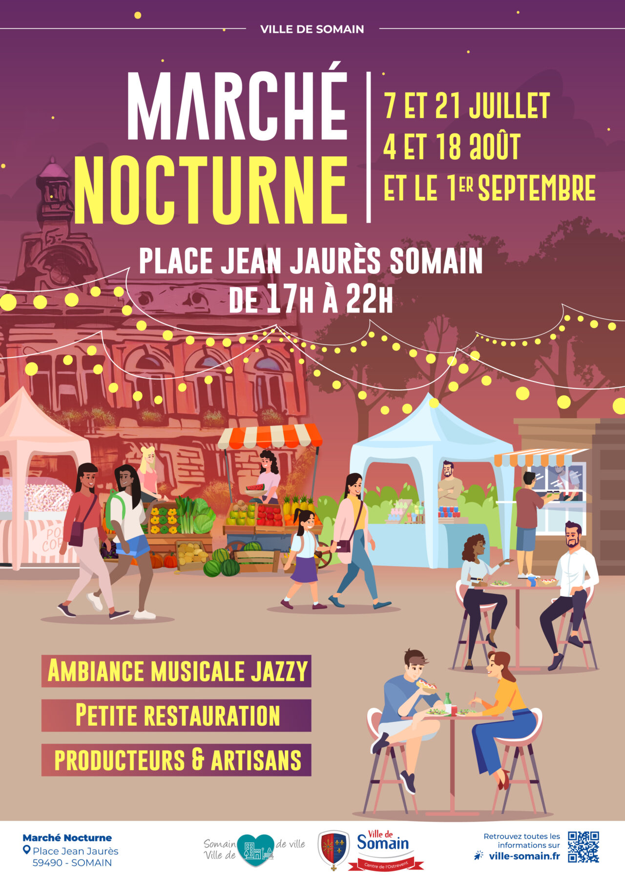 Calendrier - Marchés nocturnes de l'été - Ville de Somain
